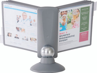 Durable SHERPA Motion Rotating Desktop Reference System | 10 Panels ...