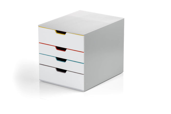Durable VARICOLOR MIX Desktop Organizer 4 Drawer Color Coded Storage ...